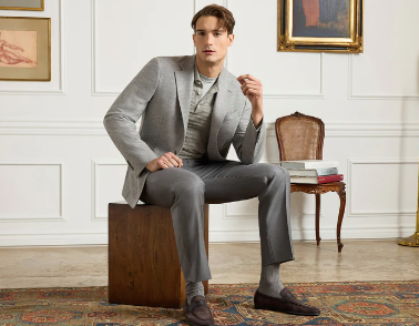 Devon Flat Front Wool Serge Trousers – John Craig